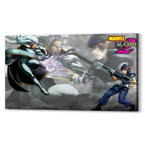 Плакат, постер на бумаге Marvel Vs. Capcom 2. Размер 42 х 60 см