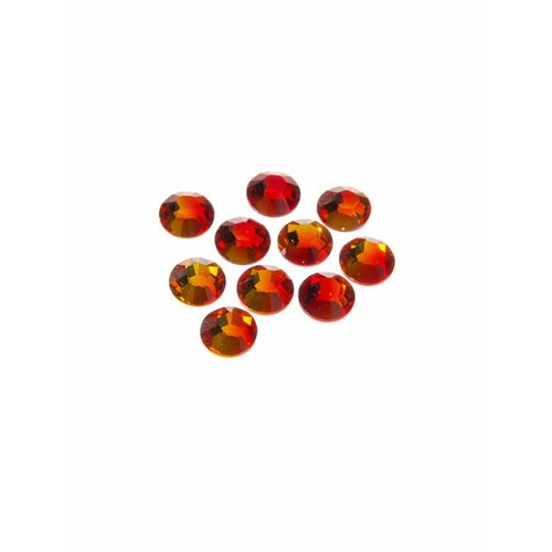 Стразы цветные круглые, Swarovski, SS16, 10шт, 003 №010, IRISK, Д010-06-01