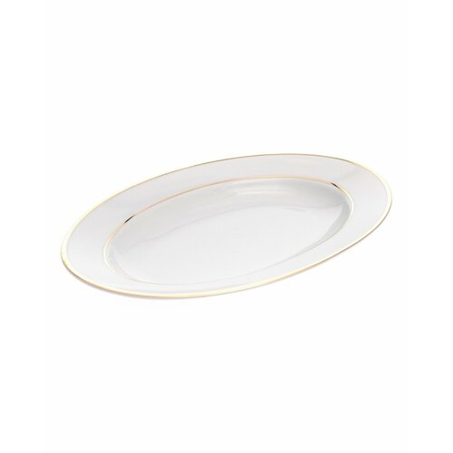 Тарелка мелкая 25 см, "LOUISE", декор "Отводка золото"