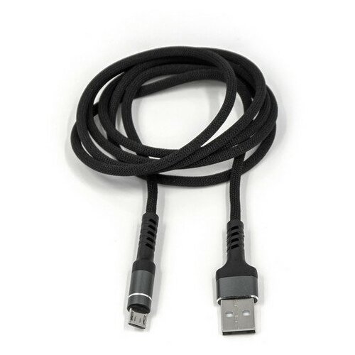 USB-кабель BYZ BC-025m AM-microBM 1.2 метра, 5A, нейлон, чёрный