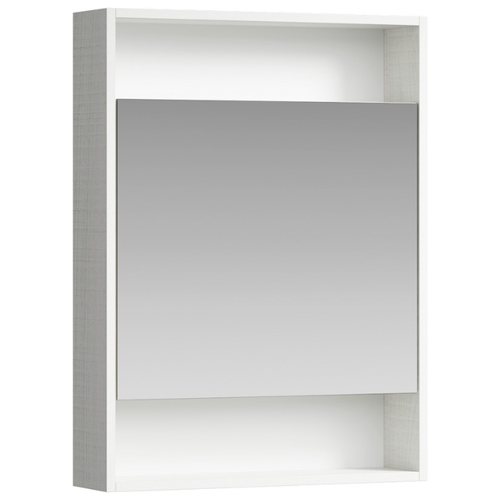 Шкаф-зеркало для ванной Aqwella Сити, (ШхГхВ): 50х15х80 см, Дуб канадский