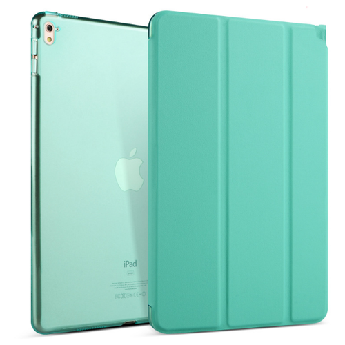 Ультра-тонкий чехол-обложка MyPads для Apple iPad Air (2013) - A1474, A1475, A1476 с дизайном Smart Case мятный кожаный с функцией смарт включени.