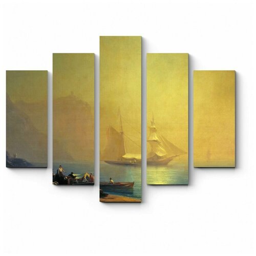 Модульная картина Утро на морском берегу. Судак. 1856 год.95x76