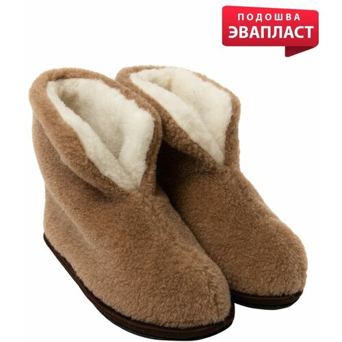 Чуни Wool Lamb, размер 40-41, коричневый
