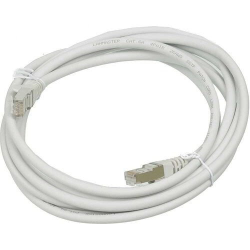 Патч-корд Lanmaster LAN-PC45/S6A-2.0-GY вилка RJ-45-вилка RJ-45 кат.6А 2м серый LSZH (уп:1шт)