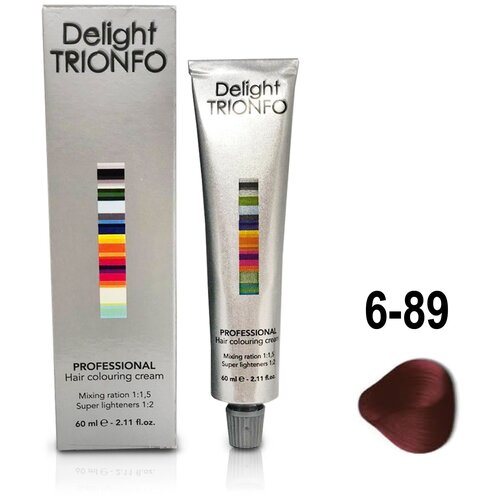 Constant Delight Стойкая крем-краска для волос Trionfo, 6-89 темный русый красный фиолетовый, 60 мл