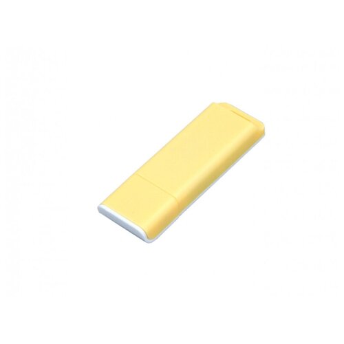 Оригинальная двухцветная флешка для нанесения логотипа (32 Гб / GB USB 2.0 Желтый/Yellow Style Стильный накопитель для фирменного логотипа)
