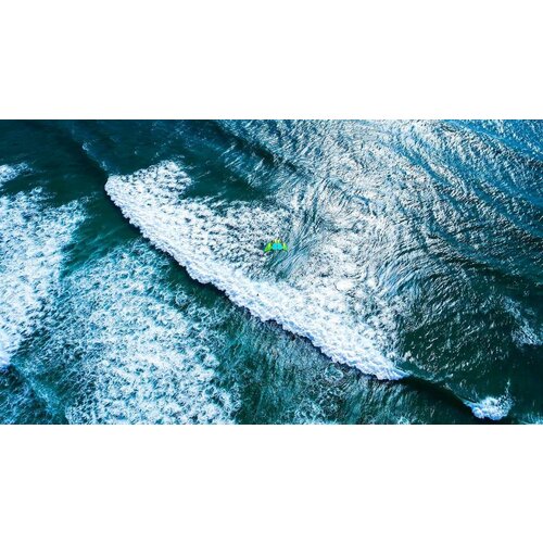 Картина на холсте 60x110 Альянс Лес "Океан прибой пена" на подрамнике / интерьер/ декор