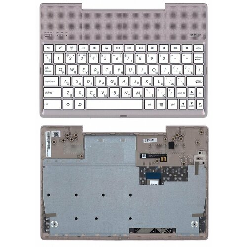 Клавиатура для ноутбука Asus DA01-1L DOCKING белая с топкейсом