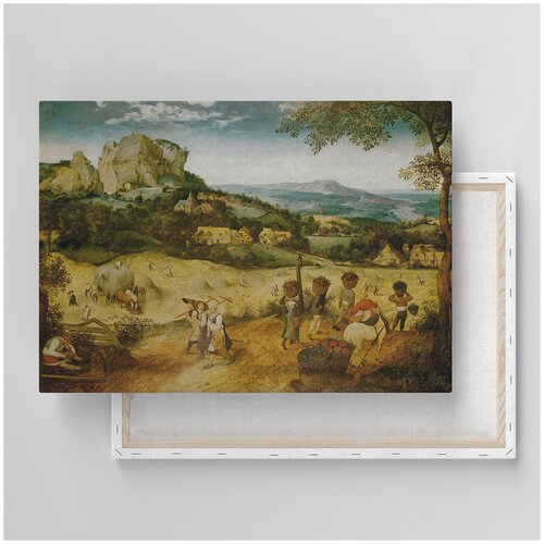 Картина на холсте с подрамником / Pieter Bruegel / Питер Брейгель - Сенокос