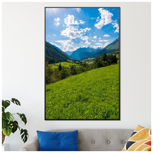 Постер Зеленая долина в горах Австрии 30х40 см в тубусе ПолиЦентр