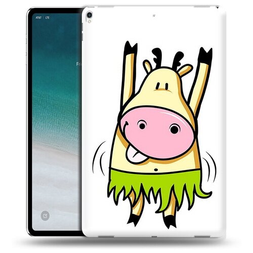 Чехол задняя-панель-накладка-бампер MyPads Веселая корова для iPad Pro 12.9 (2018) A1895/A1983/A2014 противоударный