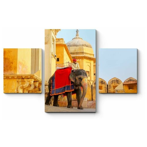 Модульная картина Индийский слон 140x91