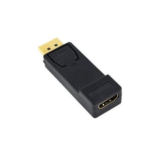 Адаптер-переходник MyPads DisplayPort (male) - HDMI (female) для передачи аудио-видео сигнала черный