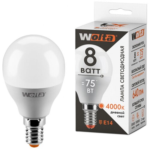 Лампа WOLTA LED 30S45GL8E14 16100803
