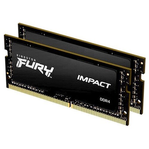 Оперативная память Kingston Kingston SO-DIMM DDR4 64Gb (2x32Gb) 2666MHz pc-21300 FURY Impact Black (KF426S16IBK2/64)