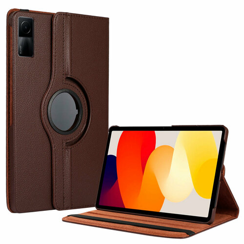 Чехол для планшета Redmi Pad SE (11 дюймов), с подставкой / поворотный 360 градусов (коричневый)