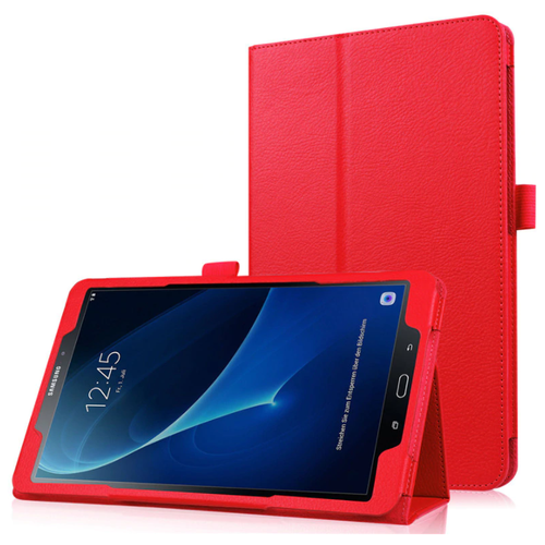 Чехол-обложка MyPads для Samsung Galaxy Tab A 10.1 2016 SM-T580 / T585C / T585N с мульти-подставкой застежкой красный