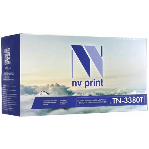 Картридж лазерный NV PRINT (NV-TN3380) для BROTHER HL-5440D/ 5450DN/ 5470DW, ресурс 8000 страниц