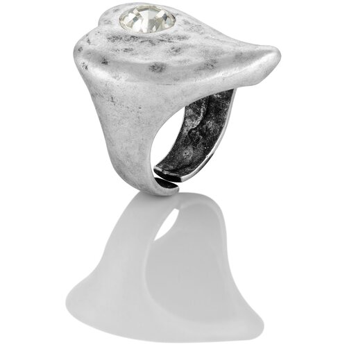 Кольцо L'attrice di base, кристалл, размер 18, серебряный