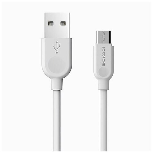 Кабель USB - micro USB Borofone BX14 LinkJet, 100 см, Белый