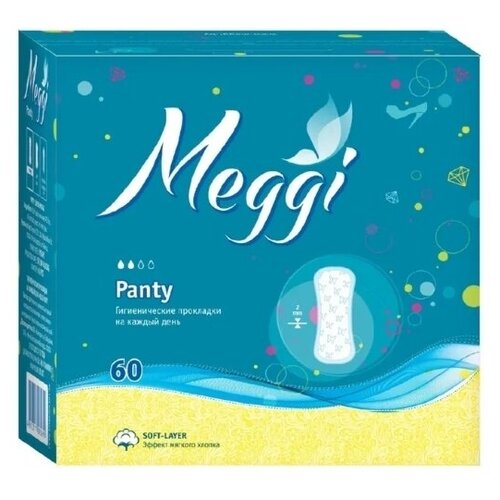 Мэгги 406 Прокладки гигиенические ежедневные MEGGI Panty 60шт (Мэгги)