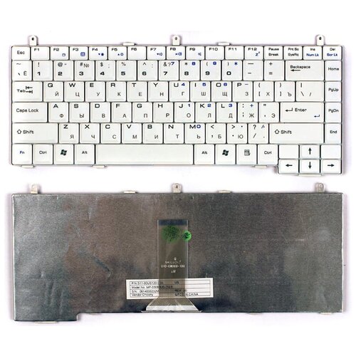 Клавиатура для ноутбука MSI MegaBook S430X белая