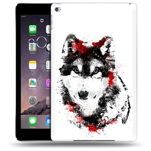 Чехол задняя-панель-накладка-бампер MyPads кровавый волк для Apple iPad Air 2 (A1566/A1567) противоударный