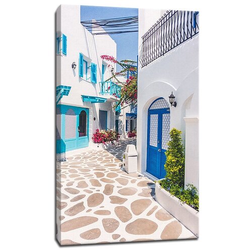 Картина Уютная стена "Санторини, улочки Греции" 40х60 см
