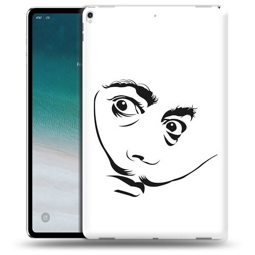 Чехол задняя-панель-накладка-бампер MyPads мужчина с длинными усами для iPad Pro 12.9 (2018) A1895/A1983/A2014 противоударный