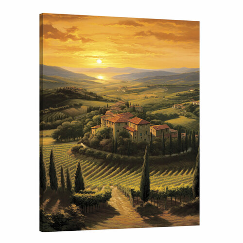 Интерьерная картина 50х70 "Итальянское солнце"