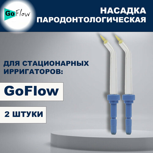 Пародонтологические насадки для стационарного ирригатора GoFlow, 2 штуки