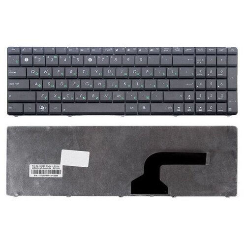 Клавиатура для ноутбука Asus 04GN0K1KRU00-1, черная, без рамки