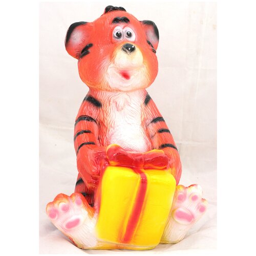 Копилка Тигр с подарком, керамика