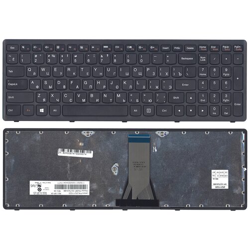 Клавиатура для ноутбука Lenovo AEST7700210 черная с рамкой