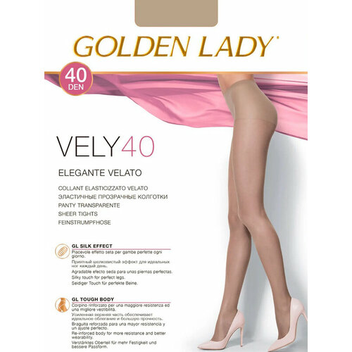 Колготки Golden Lady Vely, 40 den, коричневый