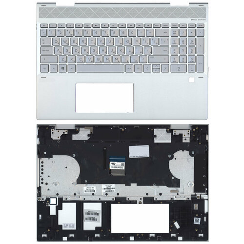Клавиатура для ноутбука HP Envy 15-DR 15-DS топкейс FPR, серебристый