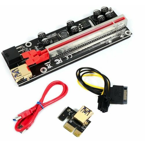 USB райзер 6 Pin LED 009s plus для видеокарт, 5 штук