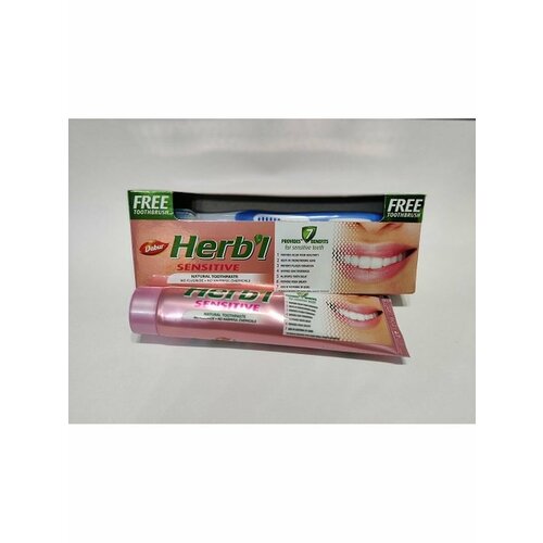 Зубная паста Dabur Herbal, Дабур Хербал, 120 + 50 г + щётка