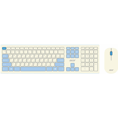 Комплект клавиатура+мышь Acer OCC205 белый/белый (zl. accee.00c)