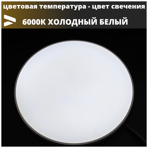 Настенно-потолочный светильник RG- 48 , люстра светодиодная 48W 6000(холодный белый)
