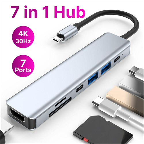 USB концентратор 7 в 1 , USB HUB, USB-разветвитель 3.0