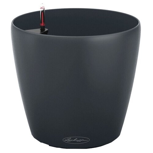 Кашпо LECHUZA с автополивом Classico Color, 2.5л, 19x17 см, темно-серый