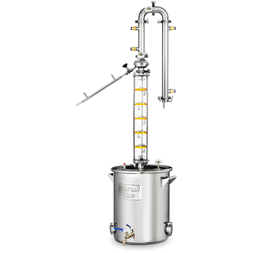 Самогонный аппарат Добрый Жар "Титан" с тарельчатой колонной и узлом отбора 40 литров