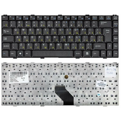 Клавиатура для ноутбука Asus AETW3ST7016 TW3. Черная, без рамки.