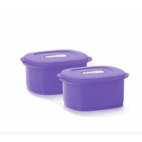 Посуда для разогрева пищи 800 мл "Новая волна", фиолетовая 2шт Tupperware
