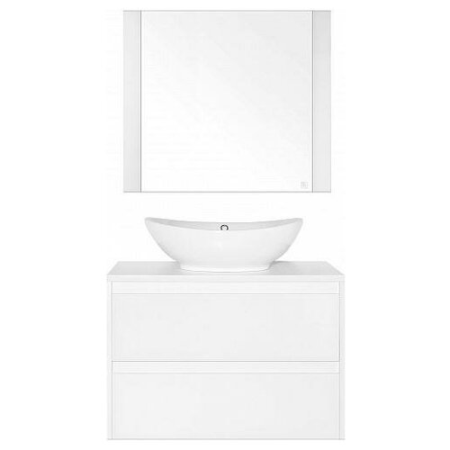 Комплект (гарнитур) Style line Мебель для ванной Style Line Монако 80 Plus, осина белая