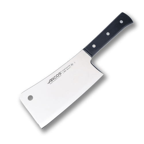 Кухонный нож топорик для мяса Arcos 18 см, прокатная молибден-ванадиевая сталь (X45 Cr Mo V 15) с фирменной криозакалкой NITRUM®, 288300