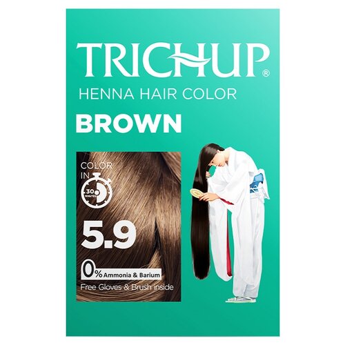Trichup Хна Henna Hair Color, 5.9 brown, 60 мл