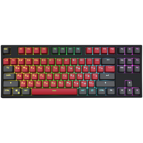 Клавиатура Red Square Keyrox TKL Classic Gateron Yellow, черно-красный, русская